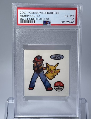 2007 Pokemon Daiichi Pan ASH/PIKACHU Dc Sticker Part 84 PSA 6 | eBay
