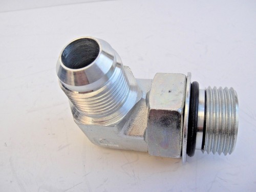 LOT OF 6 PARKER 1215 - 1-1/6X7/8 MALE O RING BOSS 90º STRAIGHT TREAD ...