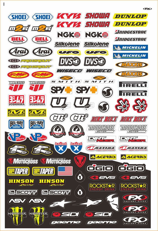 11Sheets stickers! 1/10 RC Sticker Bomb Decal Sheet Axial Traxxas ...