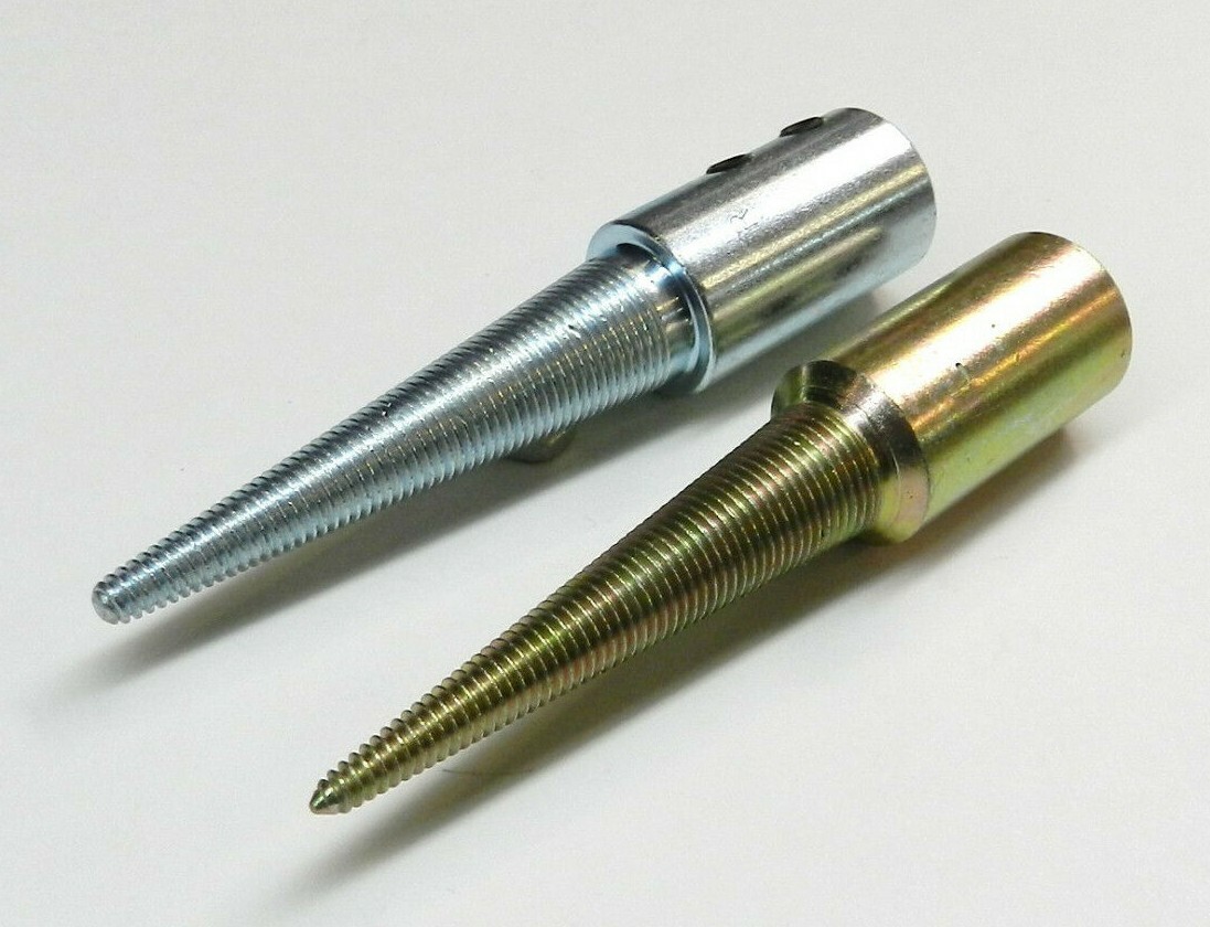 TAPERED Spindles SET of 2 R & L with 5/8" ID HOLE for Grinder ...