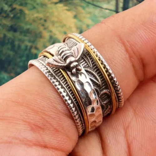 Honey Bee Spinner Ring Women's Ring 925 Sterling Silver Ring Women's ...