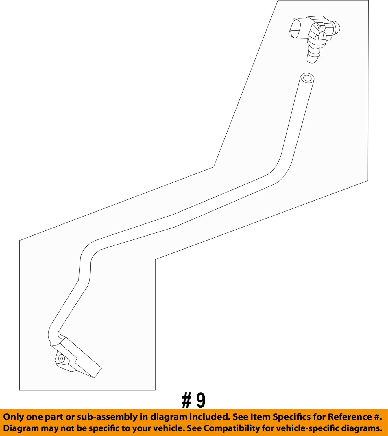 2014-2017 SILVERADO SIERRA 1500 BRAKE BOOSTER VACUUM HOSE PIPE NEW GM ...