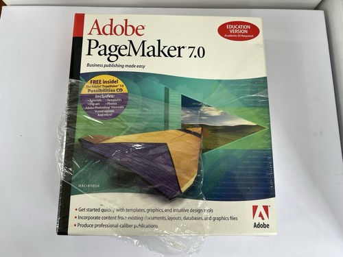 Adobe PageMaker 7.0 Education Version for Macintosh MAC | eBay