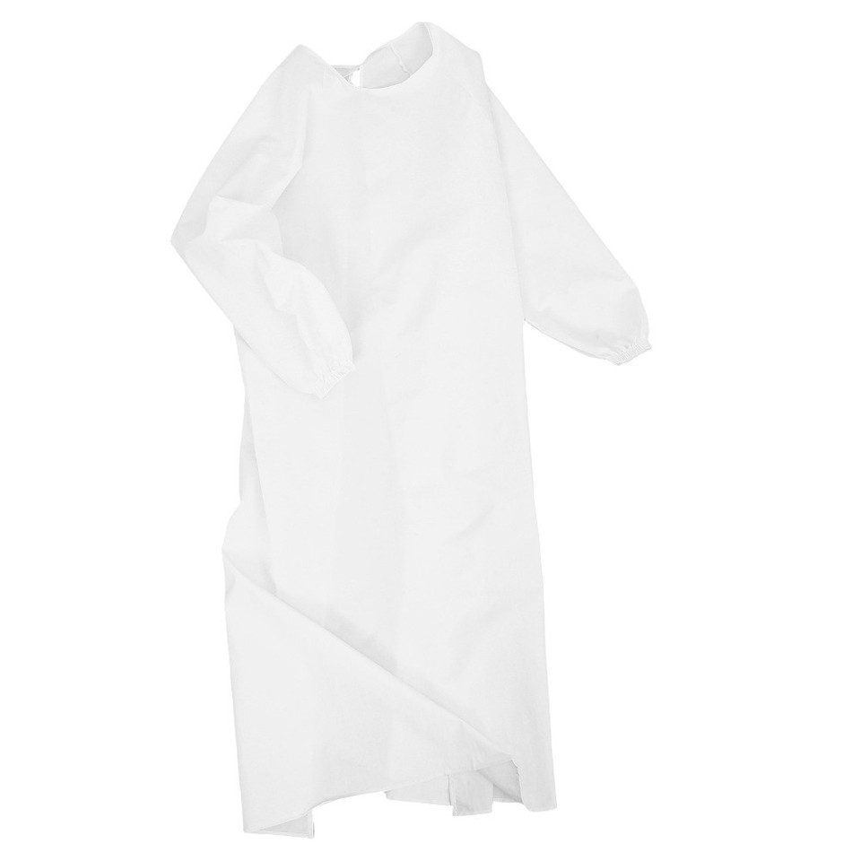 Waterproof Kitchen Apron: Cooking Smock with Long Sleeves Oil Resistant ...