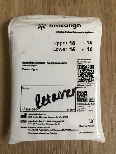 INVISALIGN Teeth Aligners Upper Lower Braces Retainers Arts Craft ...