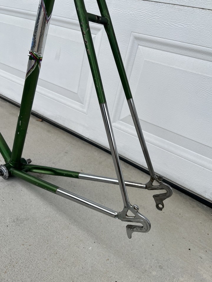 Vintage Gitane Tour De France Frame 1971 60cm Green Simplex French ...