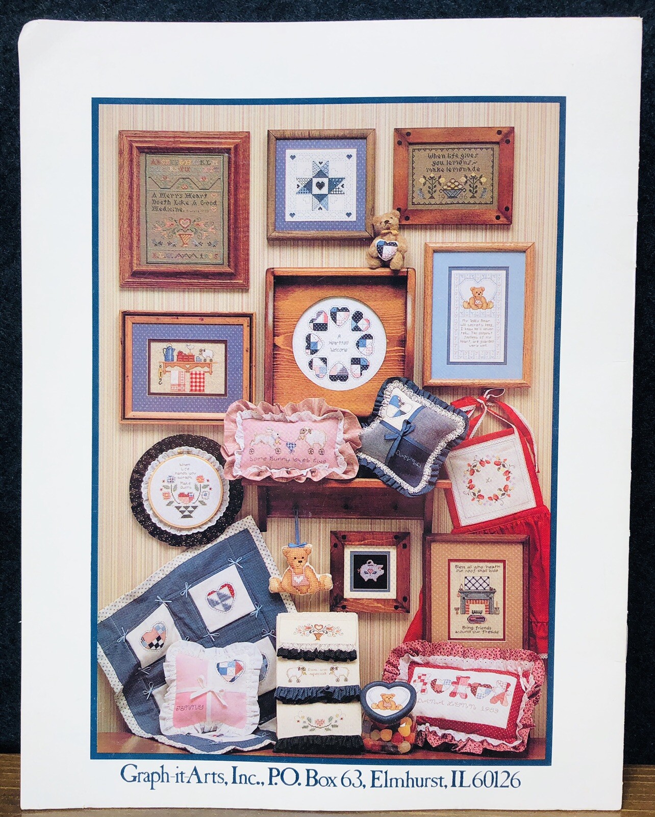 Set of 4 Counted Cross Stitch Country Style Pattern Books/Magazines ...