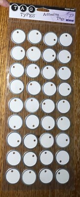 Sticko TAG TYPES Adhesive Tags 1 Sheet 36 Pieces 5.5" X 12" Scrapbook ...