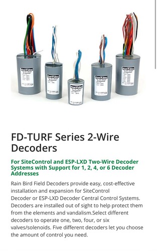 Rain Bird - FD101TURF - FD Series Field Decoder - Signal Line ...