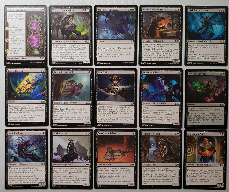 MTG Wilds of Eldraine Commander EDH Totentanz Swarm Piper Deck | eBay