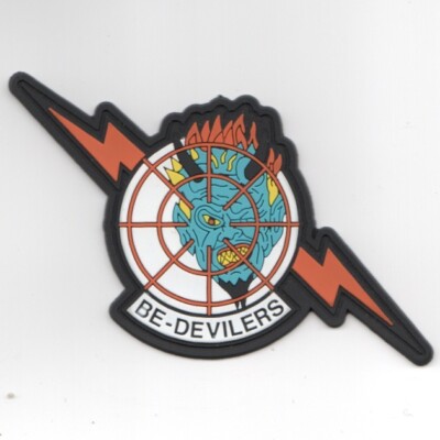 4.8" NAVY VF-74 SQUADRON VBF-20 VF-10A BE-DEVILERS TOMCAT PVC JACKET ...
