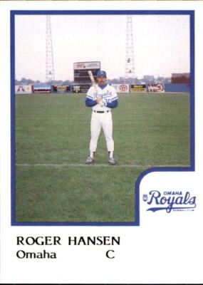 1986 Omaha Royals ProCards #9 Roger Hansen Johnstown Pennsylvania ...
