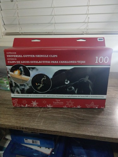 New traditions 100 universal gutter shingle or gutter clips | eBay