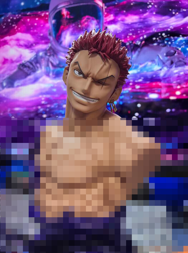 Roronoa Zoro ONE PIECE Head Carving Painted Head Figure Accessory Red ...