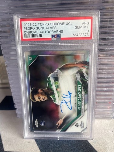 2021/22 Topps Chrome UCL Refractor Pedro Goncalves Rc Auto PSA 10 | eBay