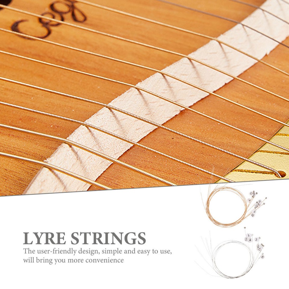 16 Pcs The Strings Lyre Parts Music Instrument Accessories Harp Change ...