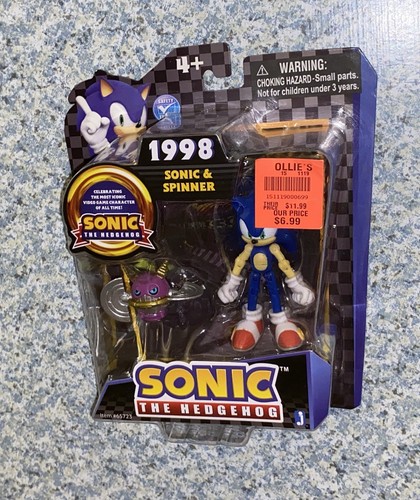 Sonic The Hedgehog 1998 Sonic & Spinner Jazwares Toy Figure Set | eBay