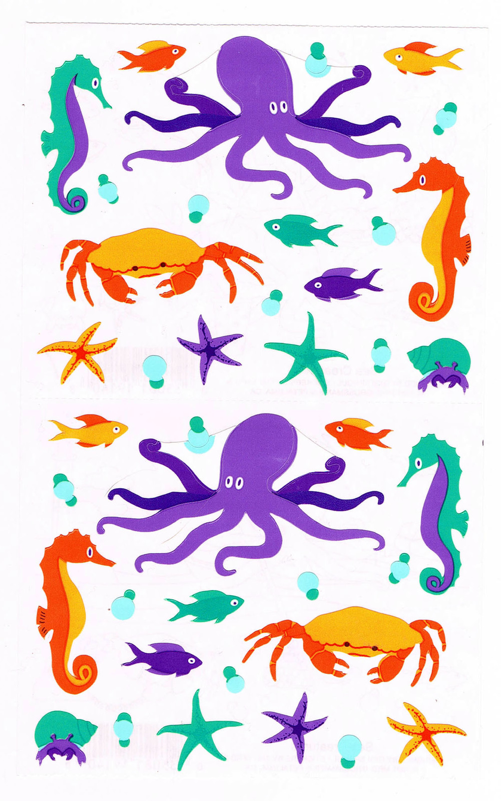 MRS GROSSMANS SEA CREATURES STICKER SHEET BN & NLA | eBay