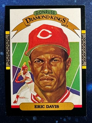 1987 Donruss Diamond Kings #22 Eric Davis Cincinnati Reds | eBay