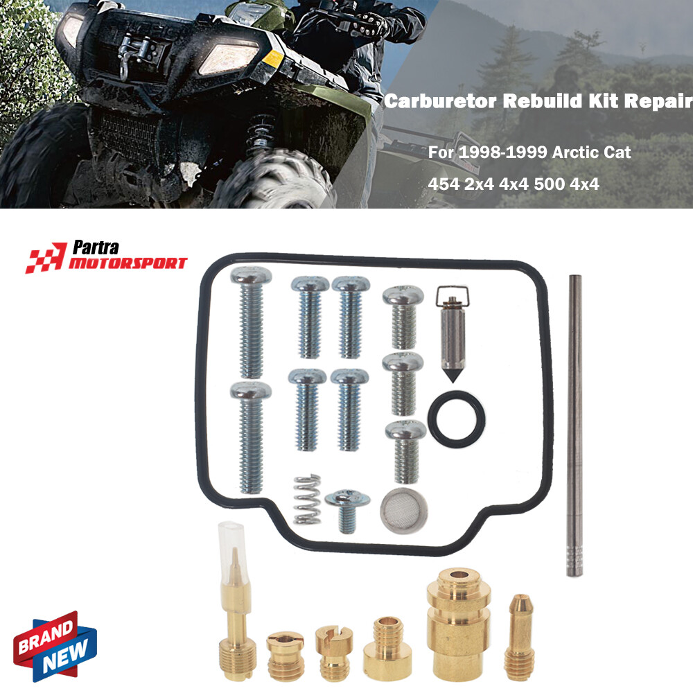 Carburetor Rebuild Kit Repair Fit For 1998-1999 Arctic Cat 454 2x4 4x4 ...