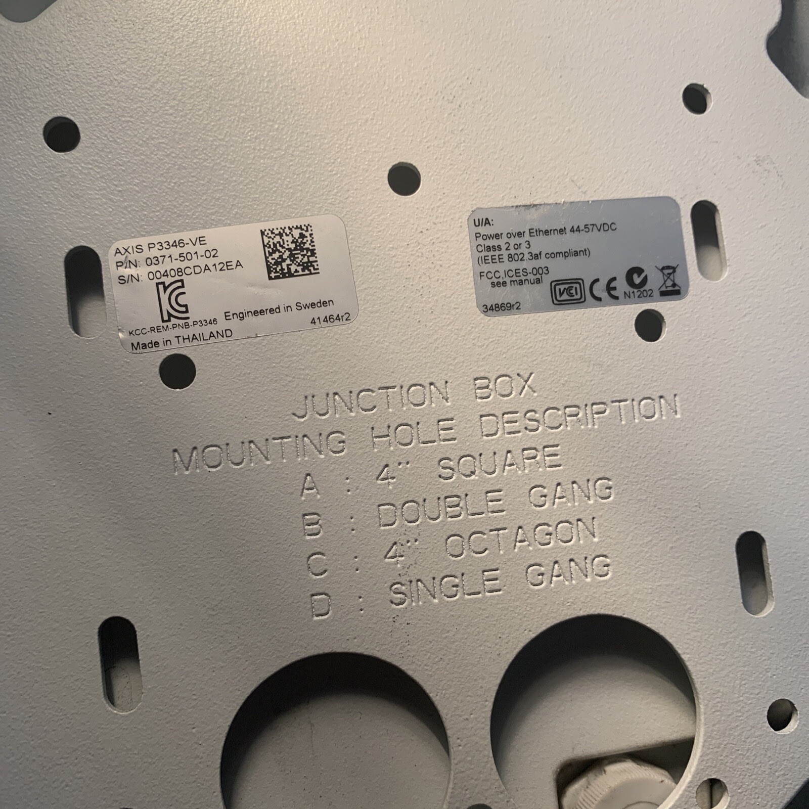 Axis P3346-VE Network PoE Exterior Vandal Resist Surveillance Security ...