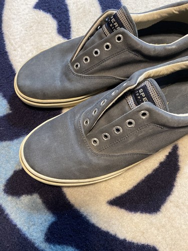 Sperry Top-Sider Men Slate Blue Cotton 0772905 Deck Boat Casual Walk ...