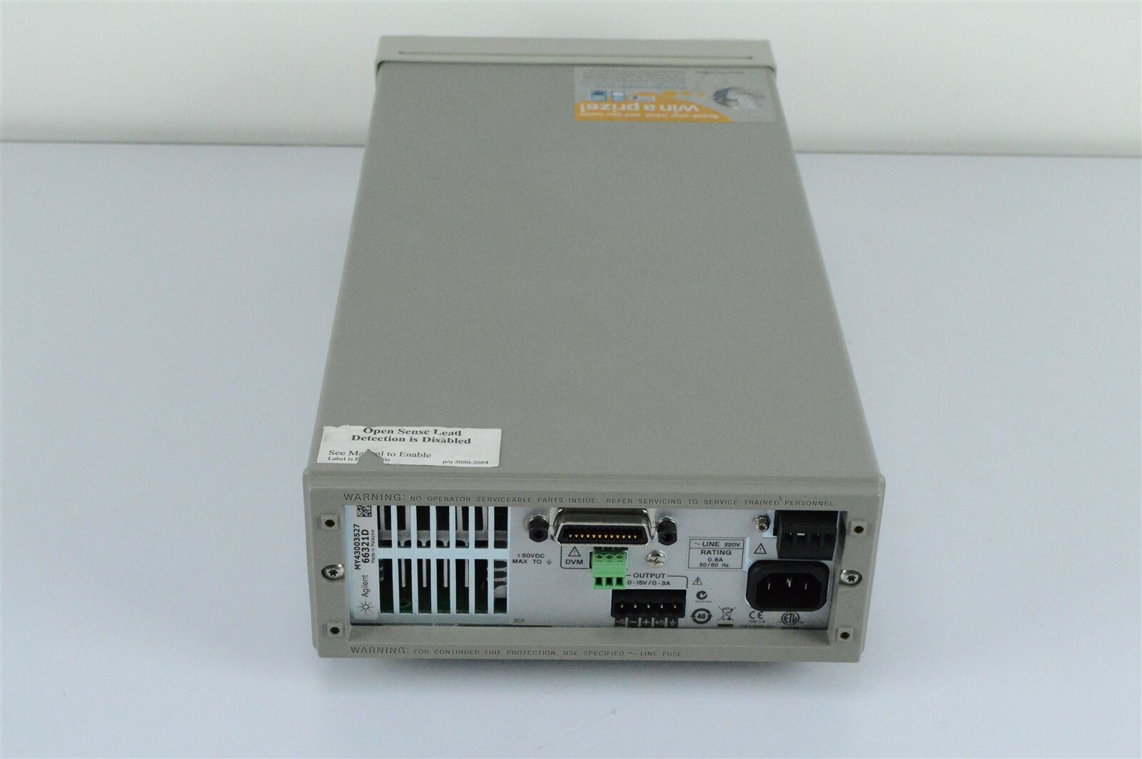 Agilent Mobile Communcations DC Source Power Supply 66321D ISSUES as-is ...
