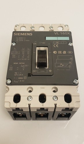 VL160X 3VL1710-1DA33-0AA0 OEM Siemens 3 pole Circuit Breaker | eBay