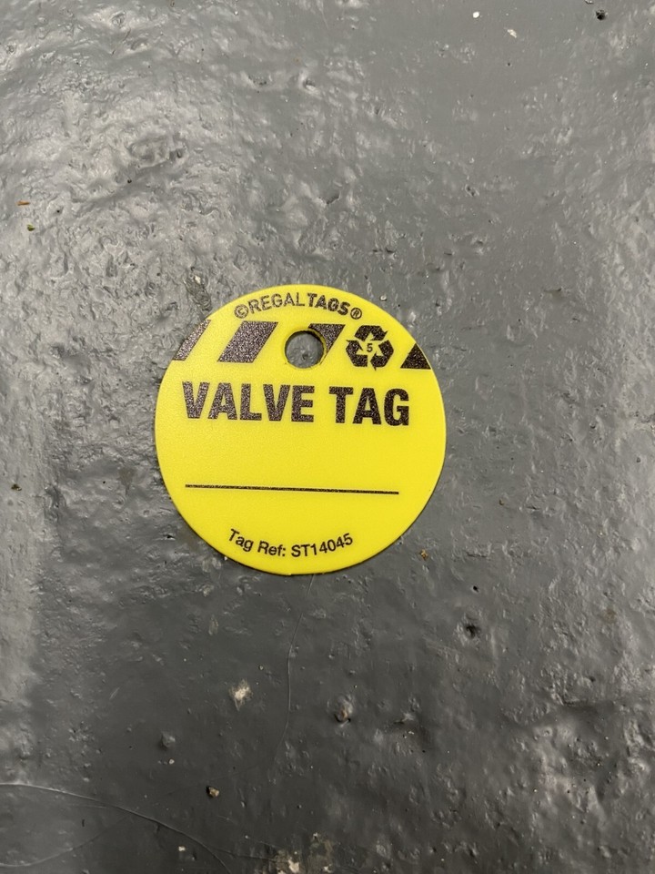 Regaltags Tough Tags. Isolation Valve Safety Tags. Plastic. Full Box Of ...