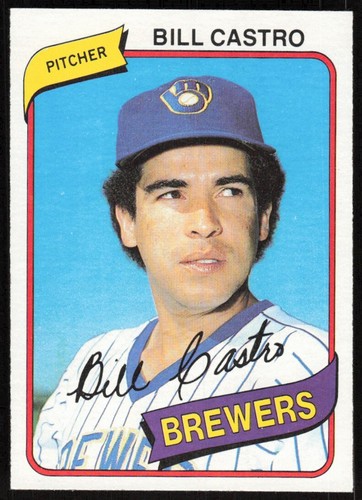 1980 Topps Bill Castro Milwaukee Brewers #303 | eBay