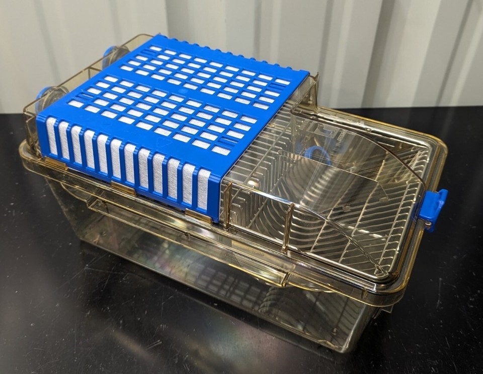 Tecniplast Laboratory Rodent Cage Rat Mice 1284 Lid Filter 1285 Base ...