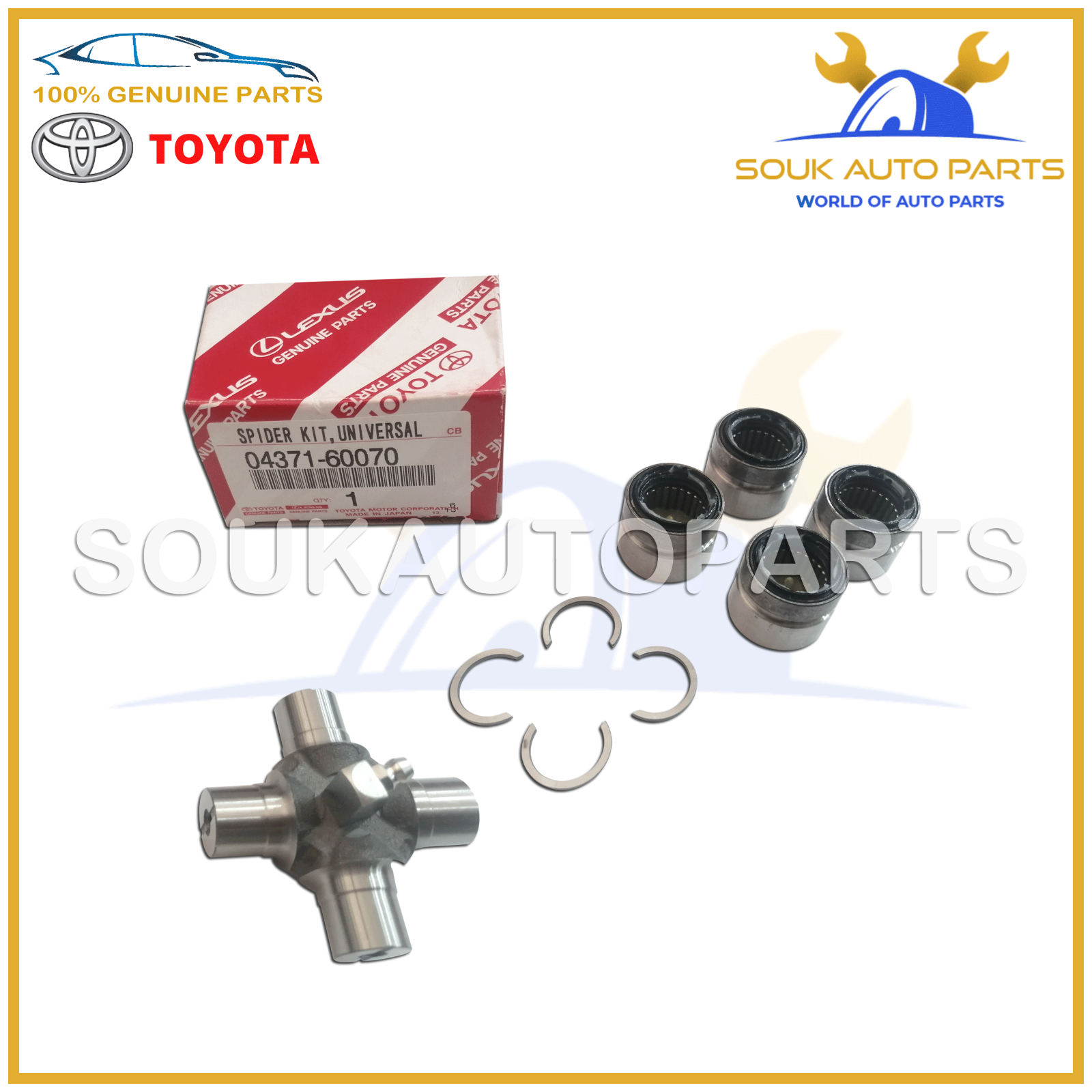 Toyota 0437160070 Genuine OEM Factory Original Universal Joints for ...