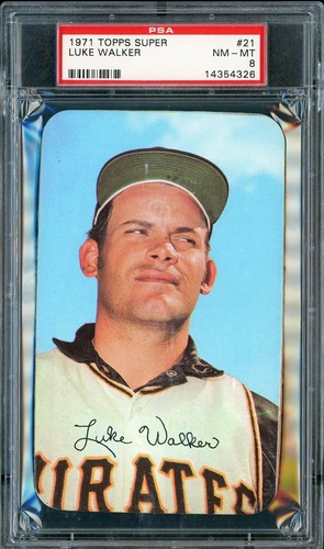 1971 Topps Super Baseball #21 Luke Walker PSA 8 | eBay