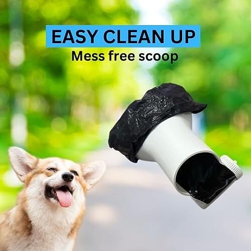 Super Pooper Scooper with bag attachment Easy to use Size Portable Pet ...