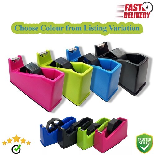 HEAVY DUTY TAPE DISPENSER DESKTOP DESK OFFICE WEIGHT SELLOTAPE ...