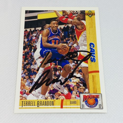 1991-92 Upper Deck Rookie Standouts #R22 Terrell Brandon RC Cleveland ...