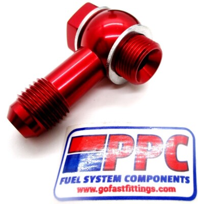 06 An Male Flare to 9/16-24 Holley Carb banjo Inlet Fitting & Bolt ...