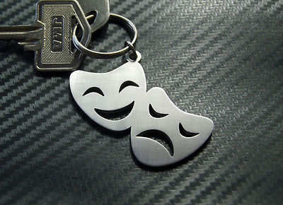 THESPIAN THEATRE ACTOR ACTING STAGE PLAY MUSICAL Keyring Keychain Key ...