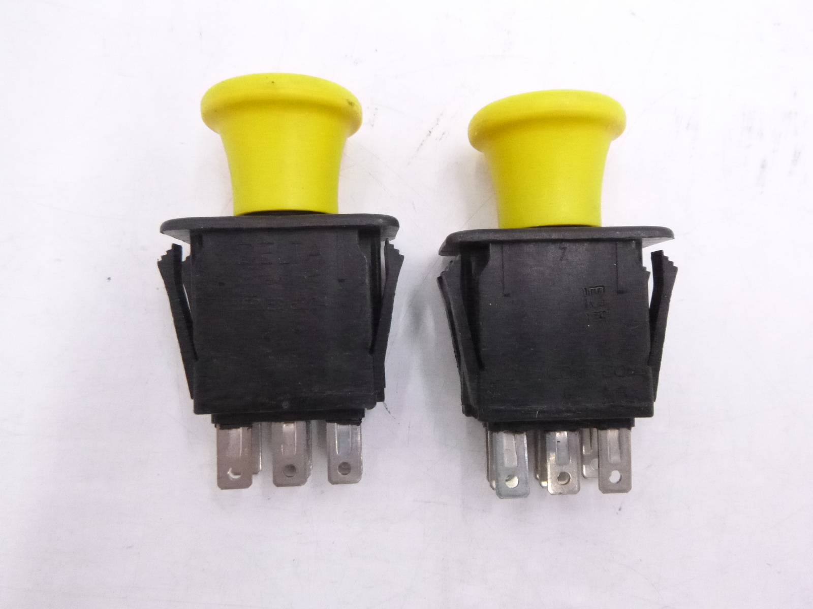 2 Pack Delta Systems PTO Switch Push Pull 6204 8 Terminal Yellow Switch ...
