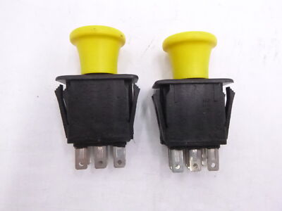 2 Pack Delta Systems PTO Switch Push Pull 6204 8 Terminal Yellow Switch ...
