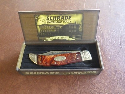 Schrade Limited Issue 2009 SCLH Hand Made Wild Horses Folding Knife ...