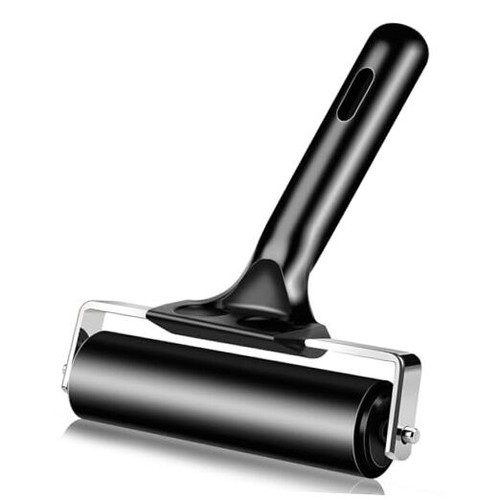 4 Inch Rubber Roller Brayer Rollers for Crafting, Hard Rubber 1pc-4 ...