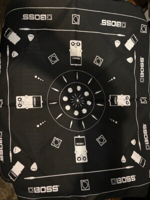 BOSS EFFECTS STOMP BOXES BLACK WHITE HANDKERCHIEF 21X21 | eBay