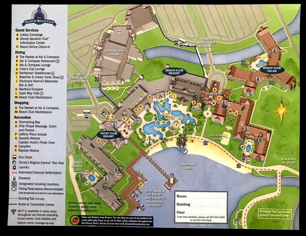 Park Shore Resort Map Disney's Caribbean Beach Resort Map