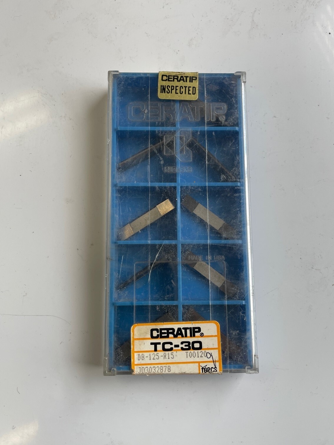 QTY of 9 CERATIP DB-125-R15 T00120 GRADE:TC-30 NEW CERAMIC INSERTS | eBay