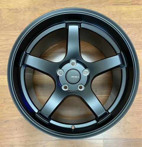 Avid1 AV28 18x9.5 +35 5x114.3 Matte Black (Set of 4) | eBay