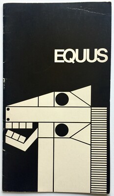 "EQUUS" ANTHONY PERKINS / THOMAS HULCE 1974 SOUVENIR BROADWAY THEATRE ...