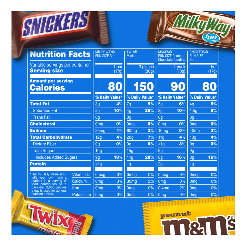 MARS Halloween Variety Pack Fun Size Chocolate Bulk & Delicious Candy ...