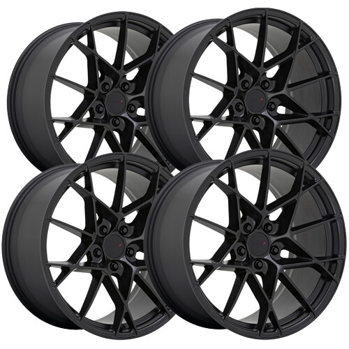 (Set of 4) Staggered-TSW Sector 20x9,20x10.5 5x4.5" 40mm Satin Black ...