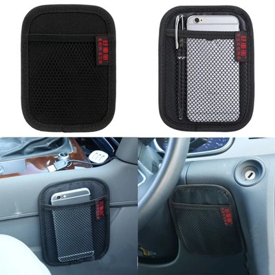 Black Car Storage Net Universal Mobile Phone Pocket Storage Pocket For ...